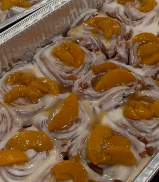 Peach Cobbler Roll (Half Dozen) – Starr Bakery
